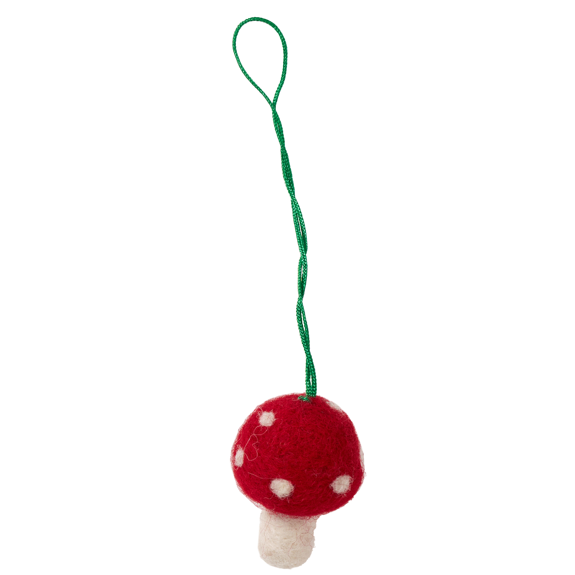 Mushroom Felted Wool Christmas Decoration – Klippan UK