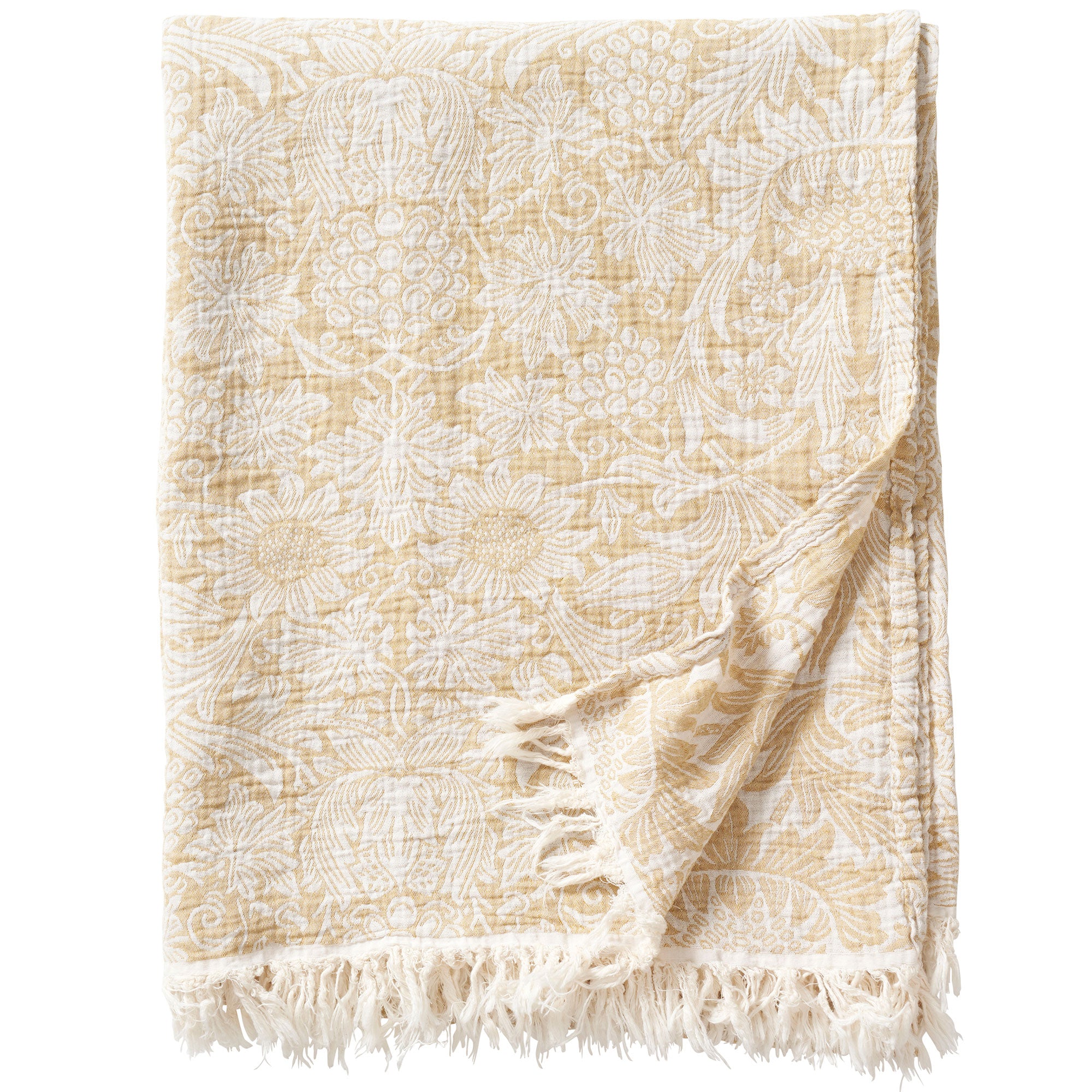 Sunflower Golden Cotton Blanket – Klippan UK